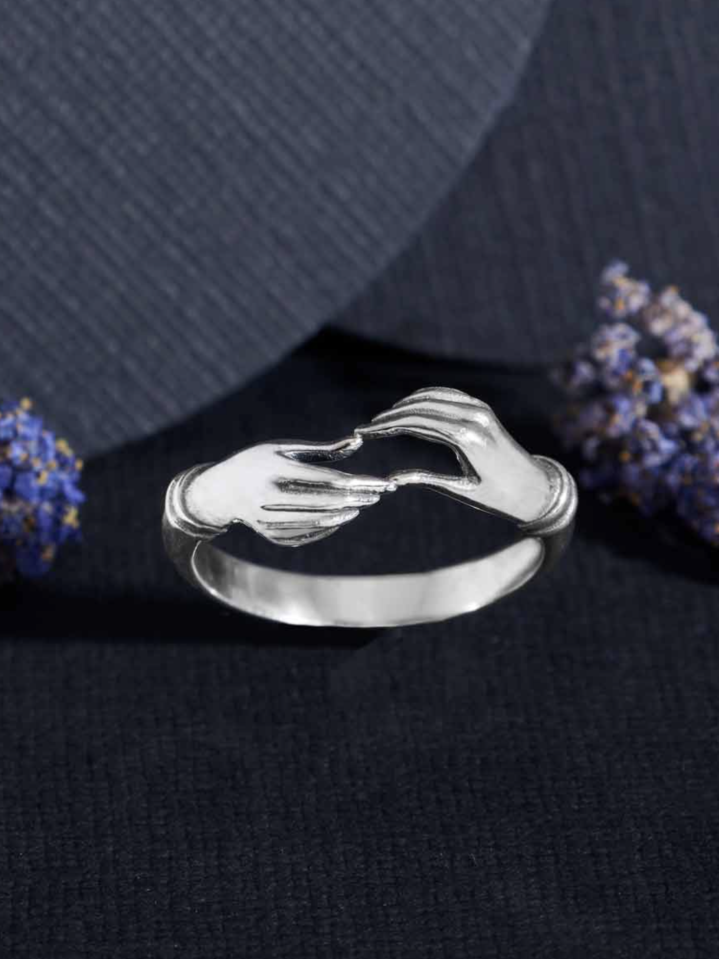 •HEALING HANDS• sterling silver ring