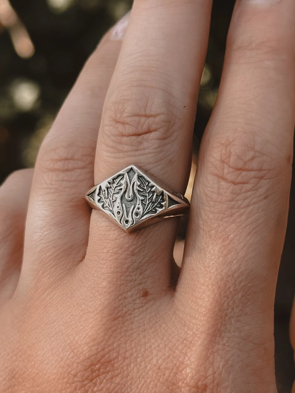 •PLANT MAGICK - OAK• silver signet ring