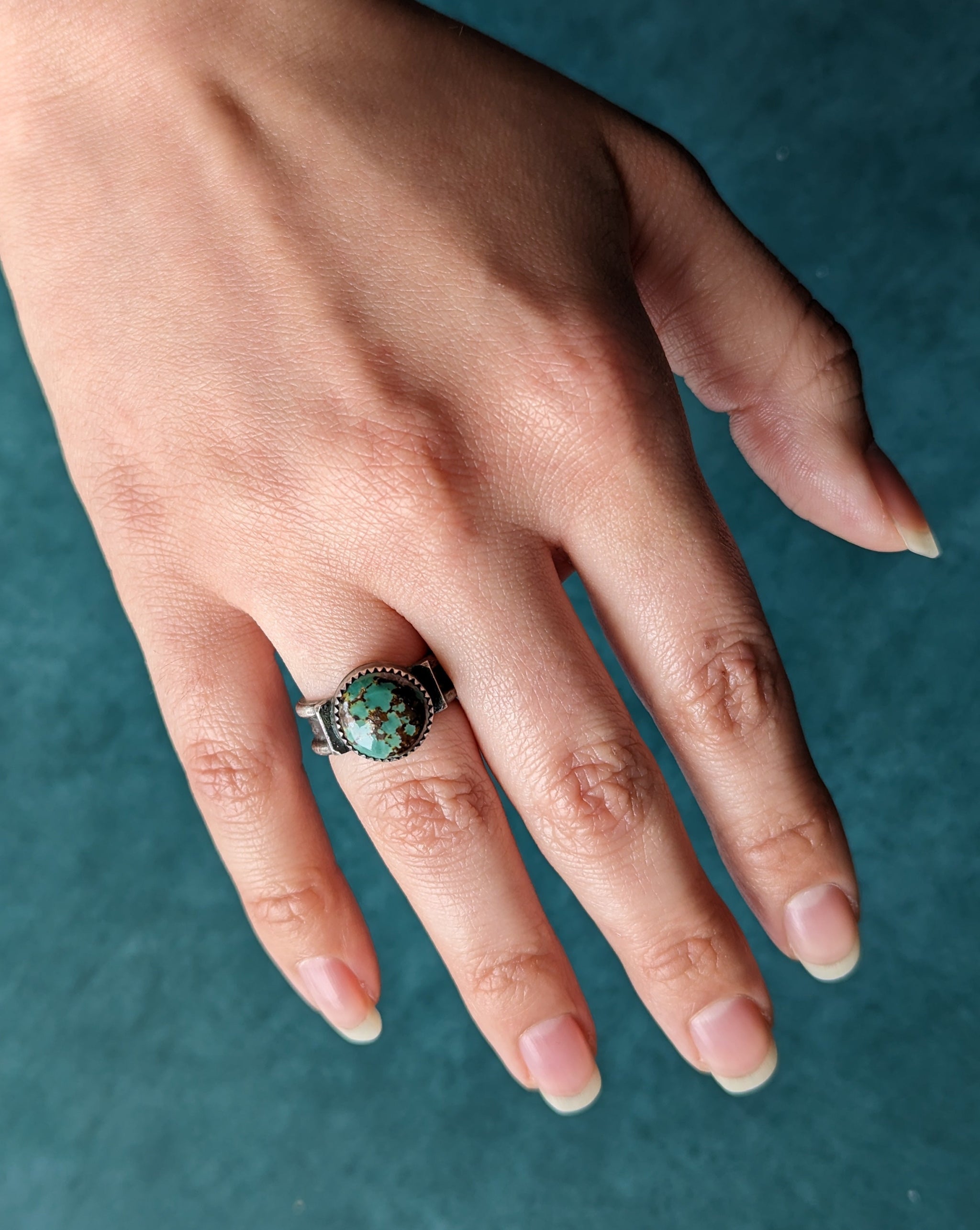 BITTY 2 • turquoise + silver ring