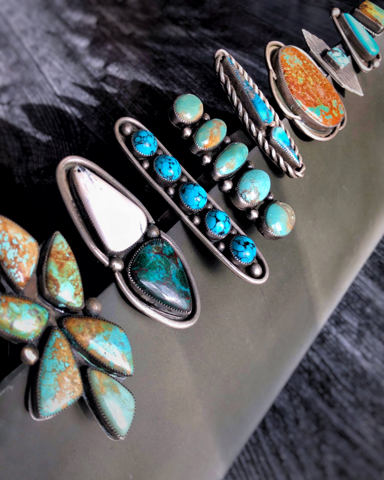 SPADE • Turquoise + Silver Ring